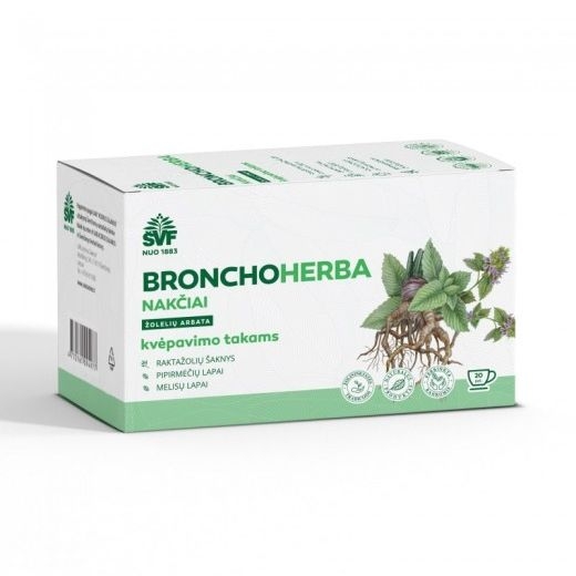 Arbata Bronchoherba nakčiai - ŠVF, 20 vnt. | Švenčionių vaistažolių ...