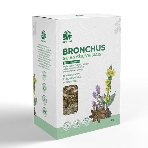 Arbata Bronchus su anyžių vaisiais - ŠVF, 50g | Švenčionių vaistažolių ...